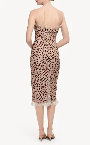 Elie Saab Pony Hair Midi Dress