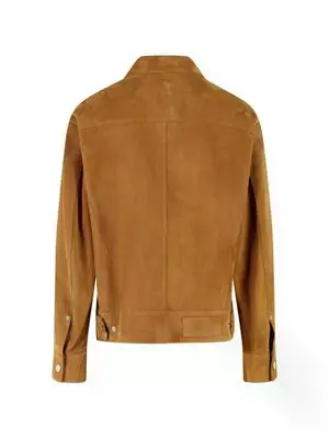 AMI Paris De Coeur Goatskin Leather Jacket
