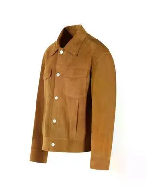 AMI Paris De Coeur Goatskin Leather Jacket