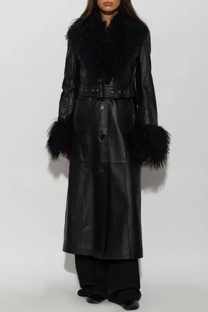 STAND STUDIO Leather Coat ‘monica