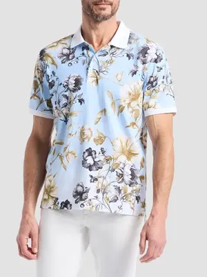 Robert Graham Milson Floral Cotton Polo Shirt - Multi