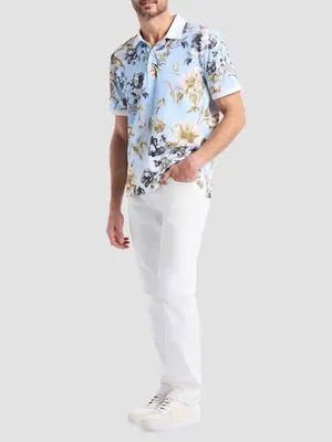 Robert Graham Milson Floral Cotton Polo Shirt