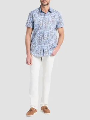 Robert Graham Melrose Paisley Short-sleeve Shirt