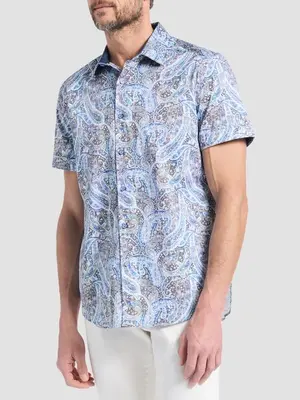 Robert Graham Melrose Paisley Short-sleeve Shirt