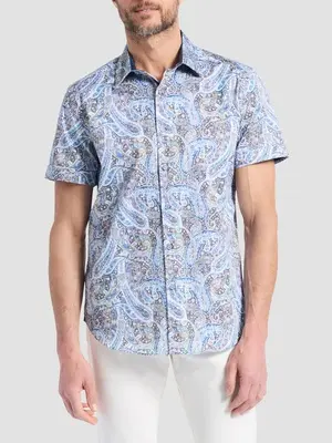 Robert Graham Melrose Paisley Short-sleeve Shirt