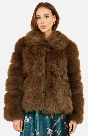YUMI Luxe Faux Fur Coat