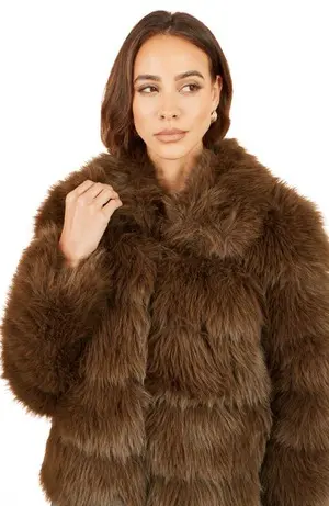 YUMI Luxe Faux Fur Coat
