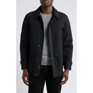 Hart Schaffner Marx Powell Insulated Water Resistant Car Coat - Black