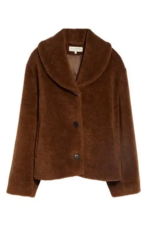 KALLMEYER Marlie Shawl Collar Plush Wool Jacket