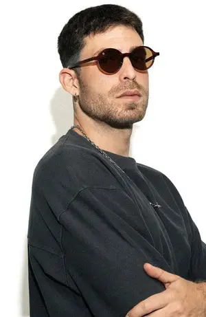 FORK Cue 46mm Round Sunglasses