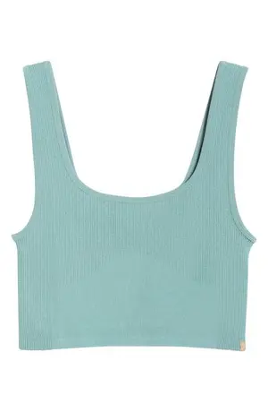 Lunya Seamless Modal Flow Cropped Tank - Musing Moss