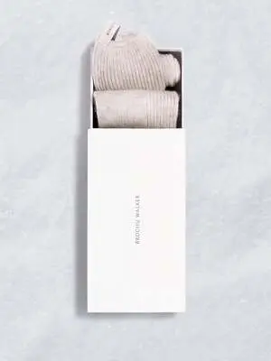 Brochu Walker The Ribbed Cashmere Socks