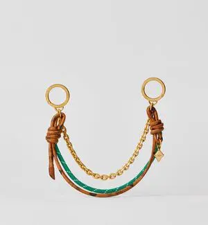 Mcm Aren Charm With Strap In Visetos