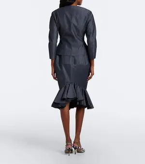 Jacquemus Palmier Cotton And Mohair-blend Midi Skirt