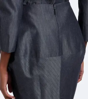 Jacquemus Palmier Cotton And Mohair-blend Midi Skirt