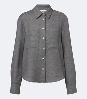 Tove Efa Virgin Wool Shirt - Grey