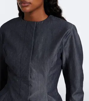 Jacquemus Palmier Cotton And Mohair-blend Jacket - Grey