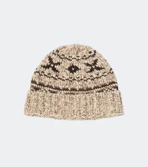 Ralph Lauren Wool And Cotton-blend Beanie - Brown