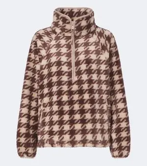 The Upside Palacio Harlow Houndstooth Fleece Sweater