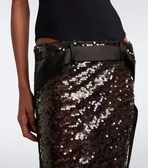 Attico Cutout Sequined Gown