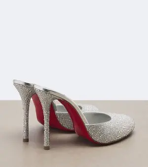CHRISTIAN LOUBOUTIN Dolly Embellished Leather Mules