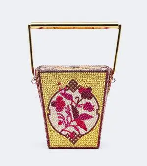 Judith Leiber Take Out Box Embellished Clutch - Multicoloured