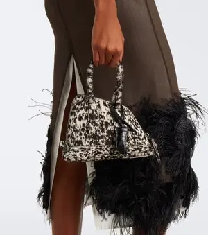 Attico Sant Ambroeus Mini Calf Hair Top-handle Bag