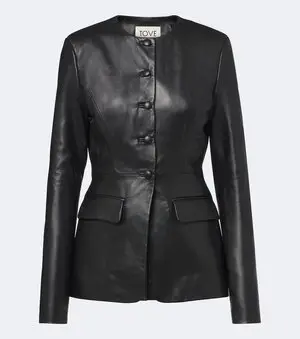 Tove Jed Leather Jacket - Black