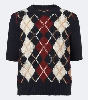 Khaite Lisa Argyle Cashmere And Mohair Sweater - Multicoloured