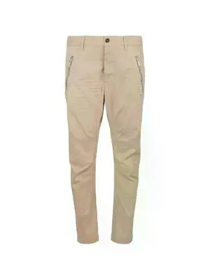 Dsquared2 Zipped Chino Trousers - Neutrals