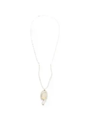 ATELIER INSCRIRE Eleonor Pearl-embellished Necklace - Silver