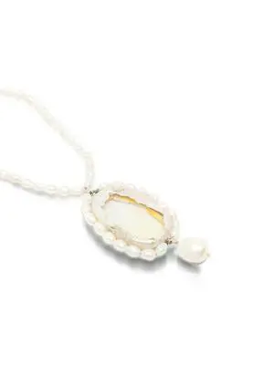 ATELIER INSCRIRE Eleonor Pearl-embellished Necklace