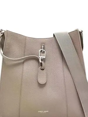Giorgio Armani Grained Leather Shoulder Bag