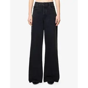 FRAME The Loose Wide-leg Low-rise Denim Jeans