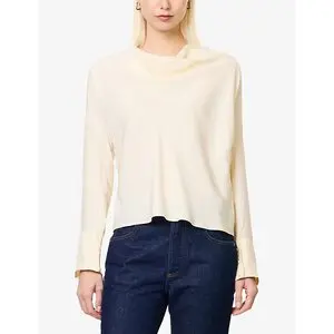 Rag & Bone Vinnie Cowl-neck Silk Blouse - Ivory