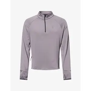 On Climate Lg-sleeve Stretch-woven Shirt - Ember
