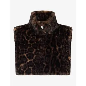 Apparis Jamie Leopard Faux Mink Dickey - Dark Leopard