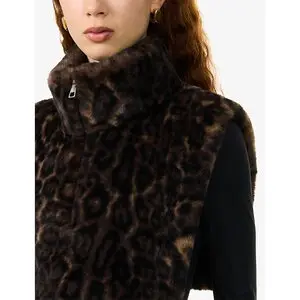 Apparis Jamie Leopard Faux Mink Dickey