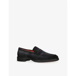 Santoni Easy Suede Loafers