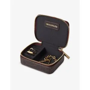 Whistles Croc-embossed Leather Jewellery Box
