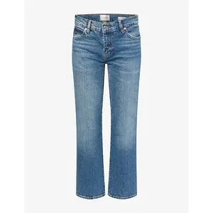 FRAME The Cigarette Slim-leg Low-rise Denim Jeans - Finch