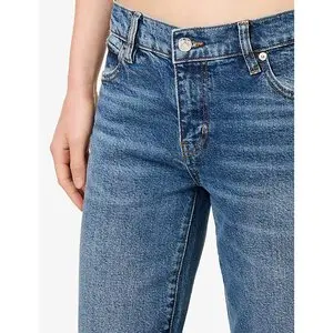 FRAME The Cigarette Slim-leg Low-rise Denim Jeans