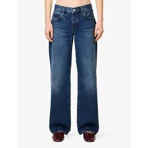FRAME Saturday Straight-leg Low-rise Denim Jeans