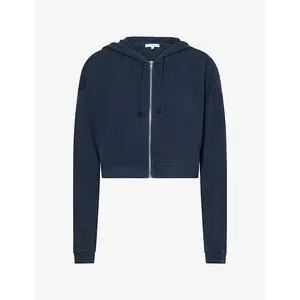 Good American Cropped Cotton Hoody