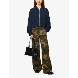 Good American Cropped Cotton Hoody