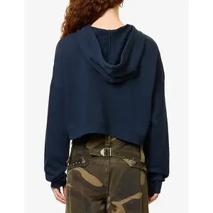 Good American Cropped Cotton Hoody