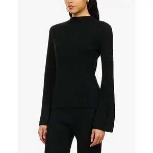Le Kasha Ribbed Long-sleeve Cashmere Top