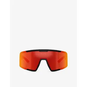 Prada Ps B07s 1bo70u Irregular Injected Sunglasses - Black