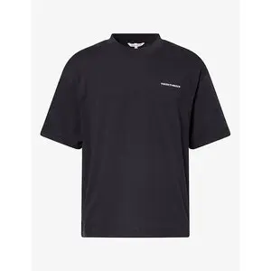 THE COUTURE CLUB Crack Emblem Printed Cotton T-shirt - Blackwhite