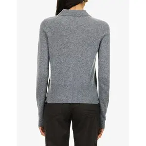Le Kasha Ribbed-trims Cashmere Knitted Polo Cardigan